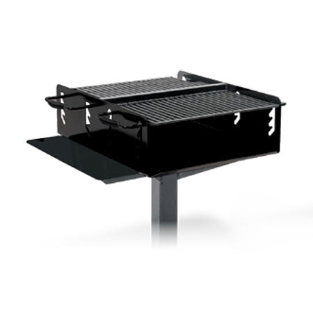 Bi-Level Group Grill with Utility Shelf